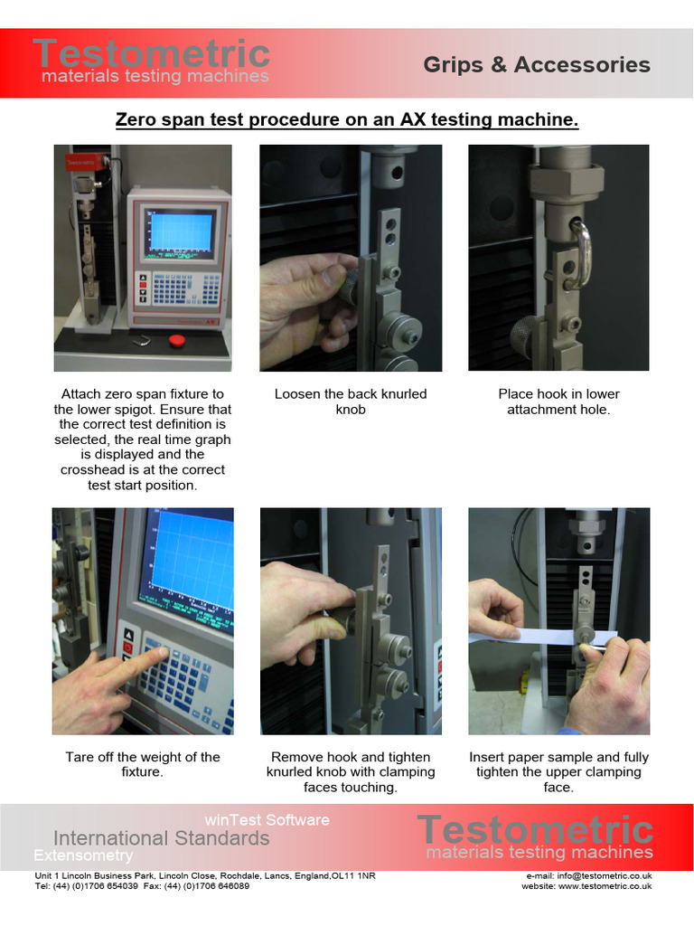 ZS-zero Span Test Procedure | PDF | Technology & Engineering