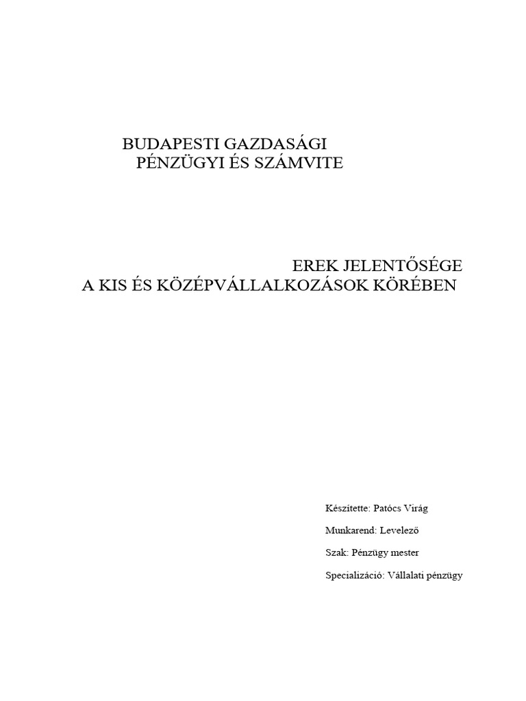 Patócs Virág C84BN3 Szakdolgozat | PDF