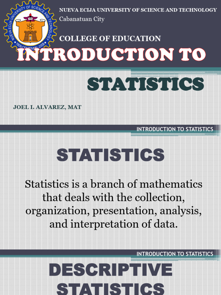 INTRODUCTION-TO-STATISTICS | PDF