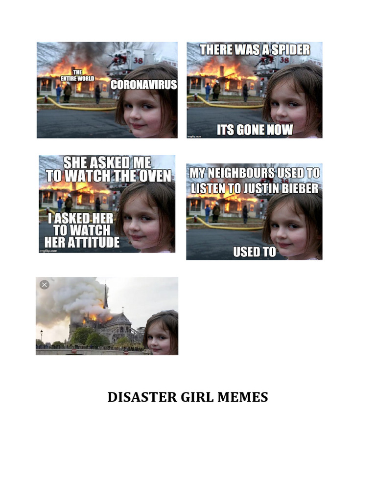 DISASTER GIRL MEMES | PDF