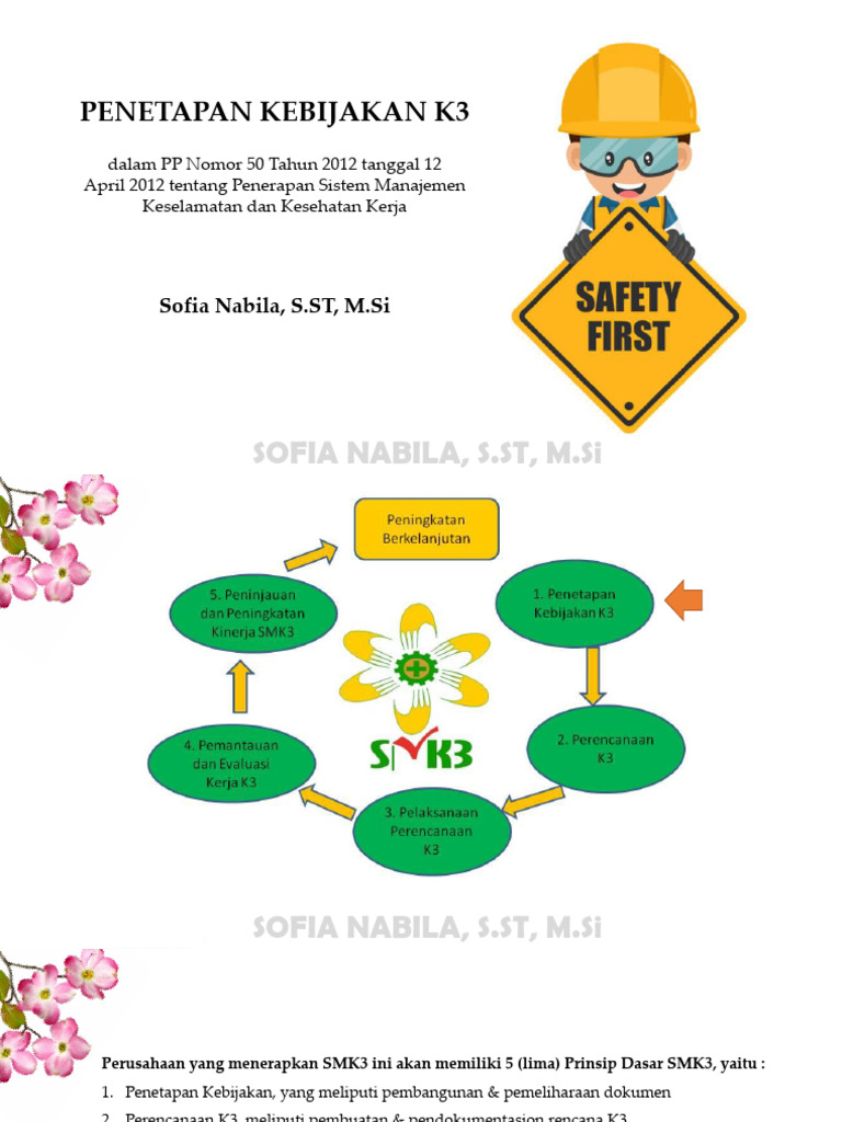 Penerapan Kebijakan K3 | PDF