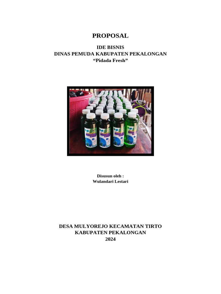 Proposal Ide Bisnis | PDF