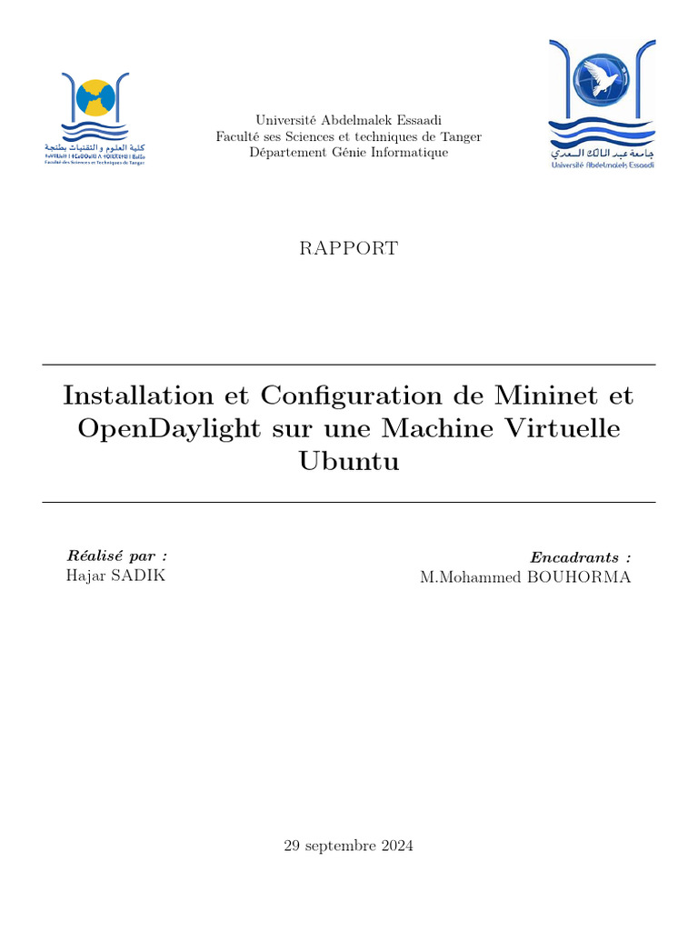 Atelier 1 opendaylight mininet | PDF
