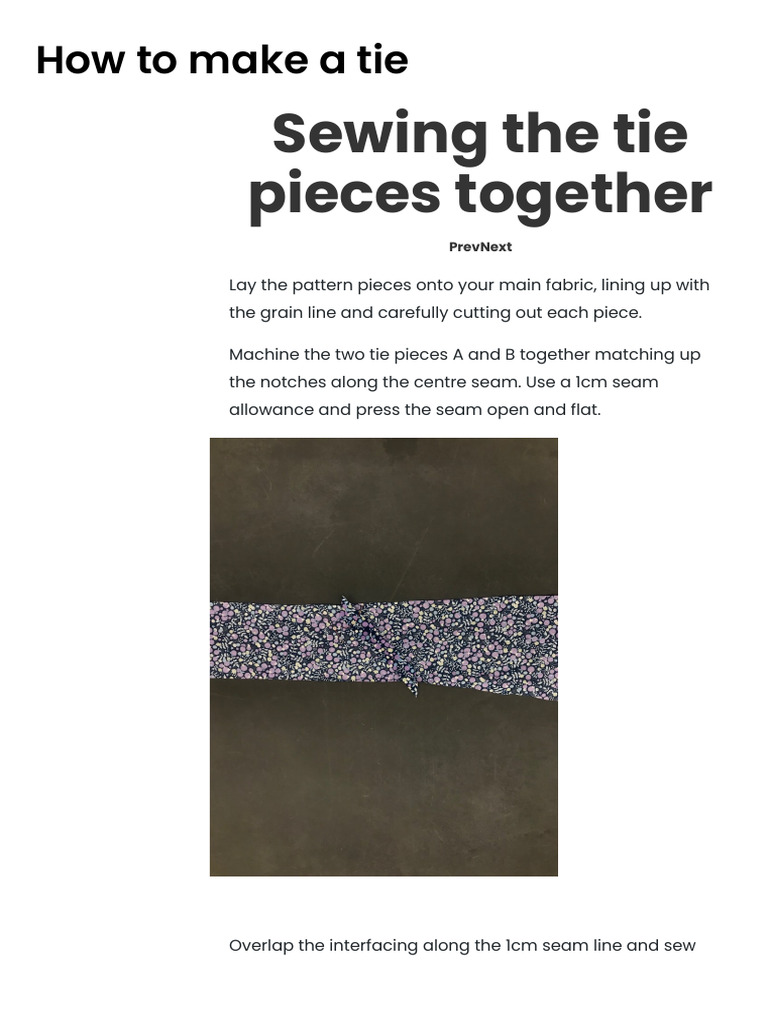 How to make a tie | PDF