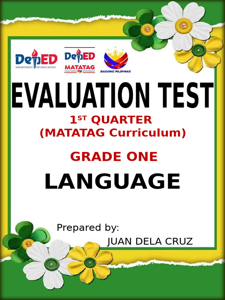 Q2G1 - Langauge - Evaluation Sheet - W2 | PDF | Language Arts & Discipline