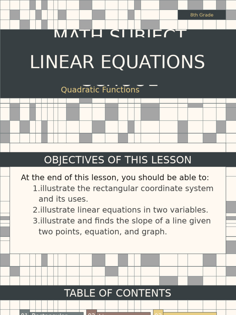Rectangular Coordinate System | PDF