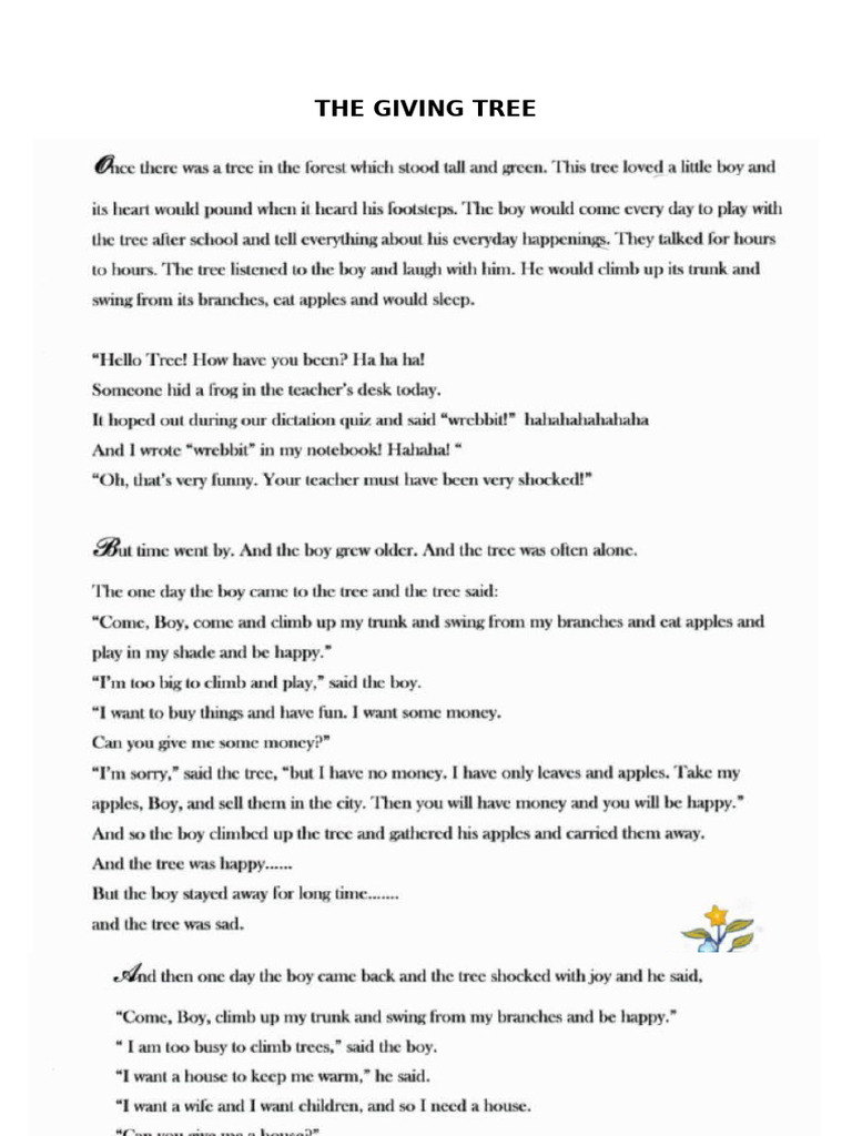 The Giving Tree | PDF