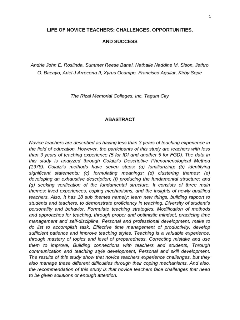 PR FINAL- INTRO TO RESULTS&DISCUSSION | PDF