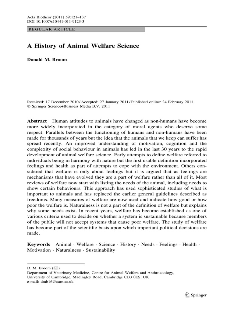 A_History_of_Animal_Welfare_Science | PDF