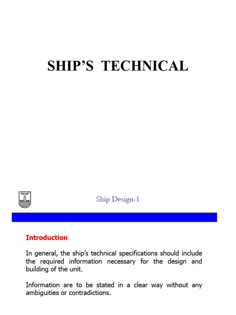 5-Ship's Technical Specification | PDF