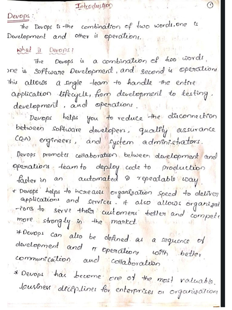 Unit 1 Devops Final Ans | PDF