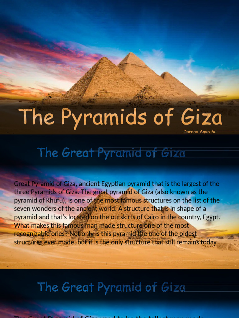 The Pyramids of Giza | PDF