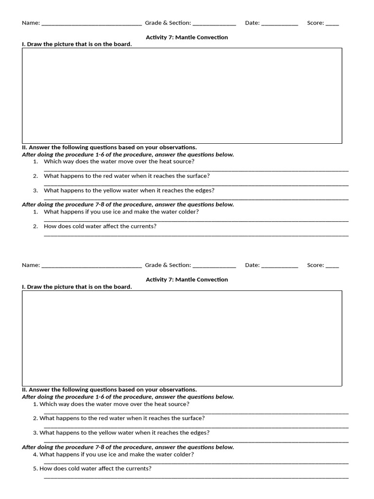 Q1 CO1 Mantle-Convention Activity-Sheet | PDF