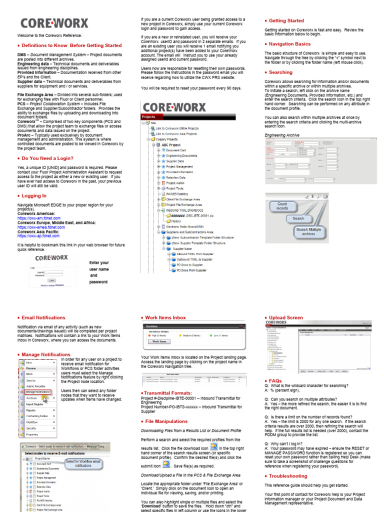 Trifold - CWX - Quick Reference Guide | PDF