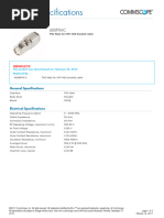 CNT-400 Product Specification | PDF | Coaxial Cable | Electromagnetism