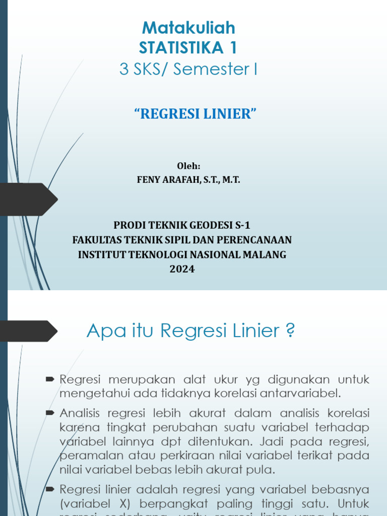Regresi Linier | PDF