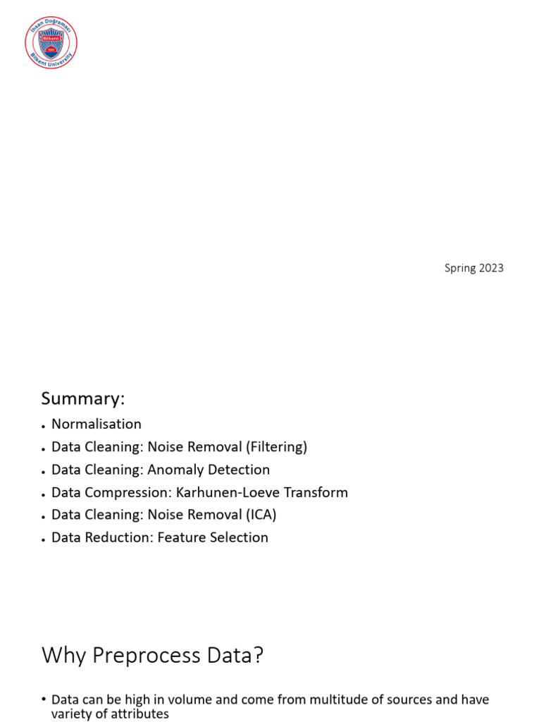 Pre Processing | PDF