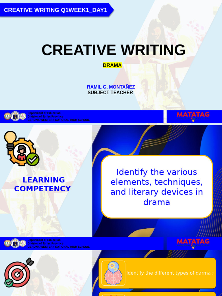 Creative Writing Types of Drama | PDF
