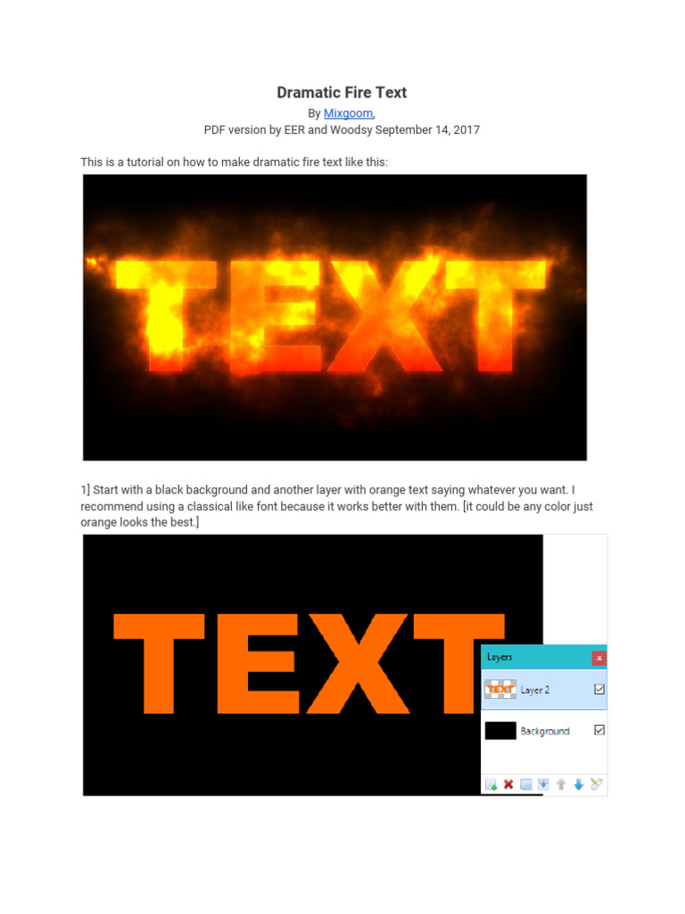 Dramatic Fire Text | PDF