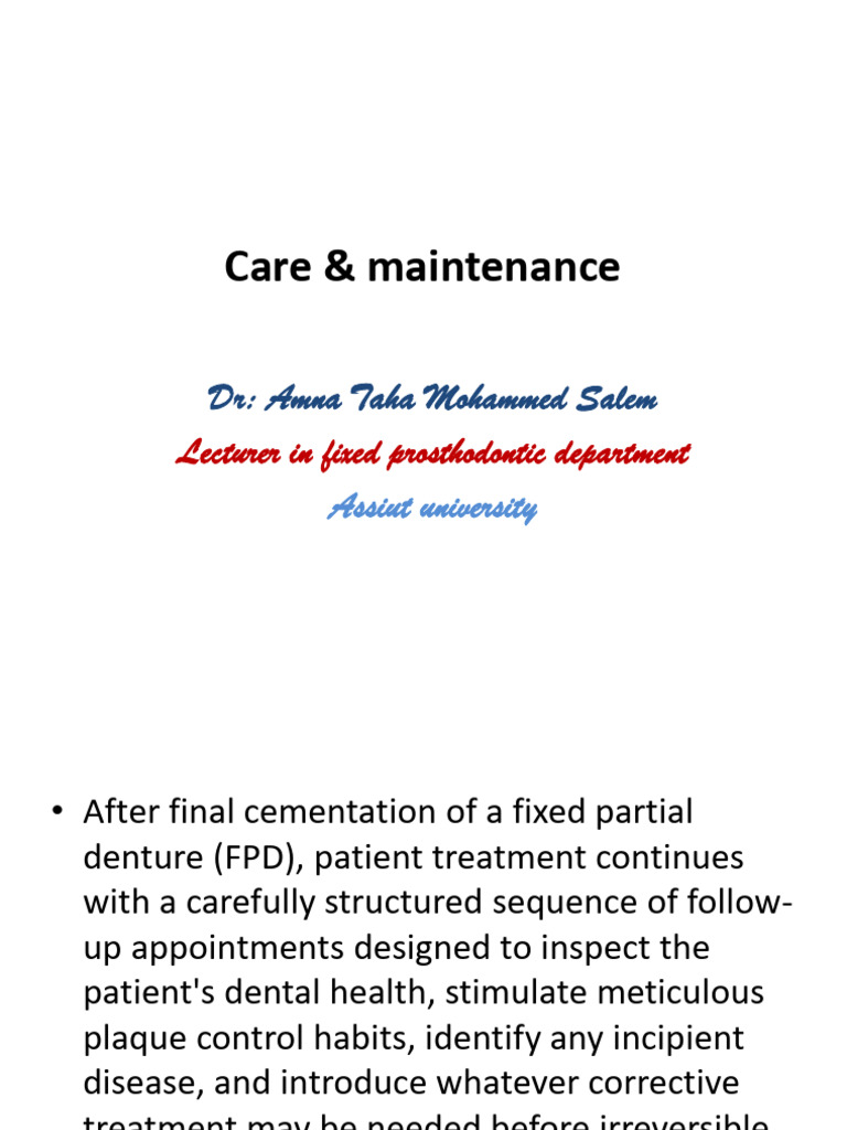 Amna Care Maintenance | PDF