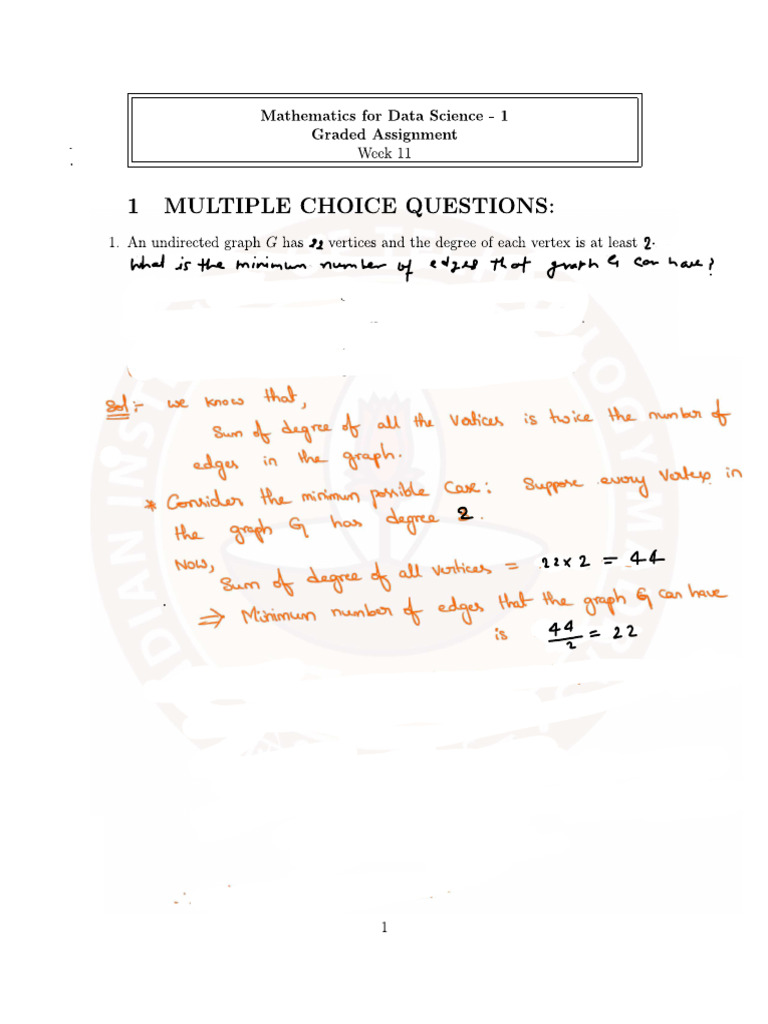 Week 11 Graded Solution | PDF