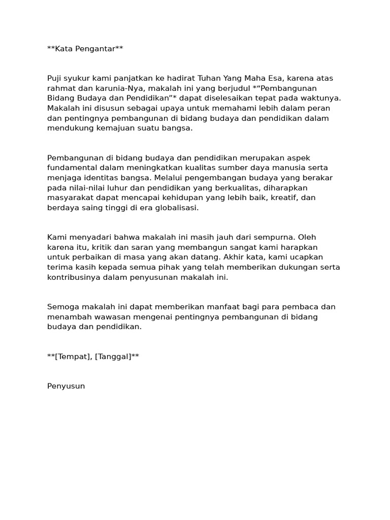 Kata Pengantar TP 4 | PDF | Perjalanan | Kajian Bahasa Asing