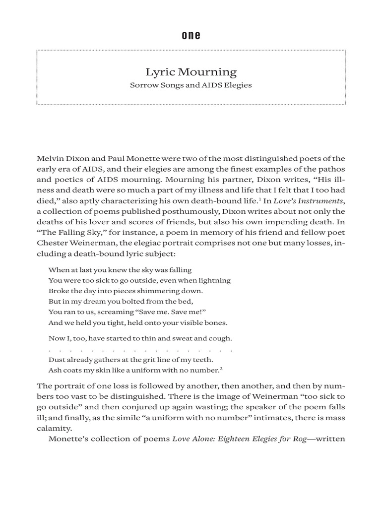 Lyric Mourning Sorrow Songs | PDF