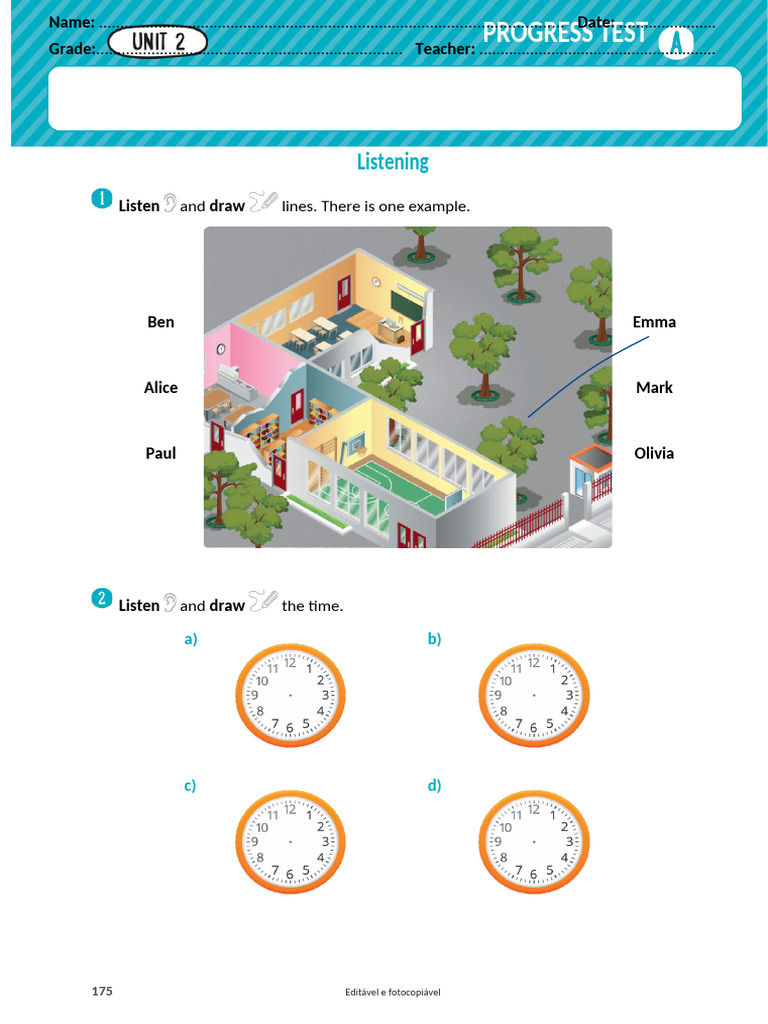 Start - The - Magic4 - DP - (ASSESSMENT - Progress Test U2 - A) | PDF