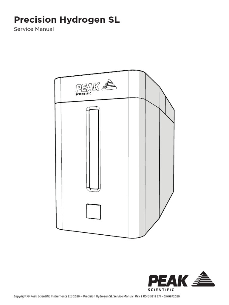 RS3518 Precision Hydrogen SL Service Manual Rev 2 RSID 3518 en | PDF