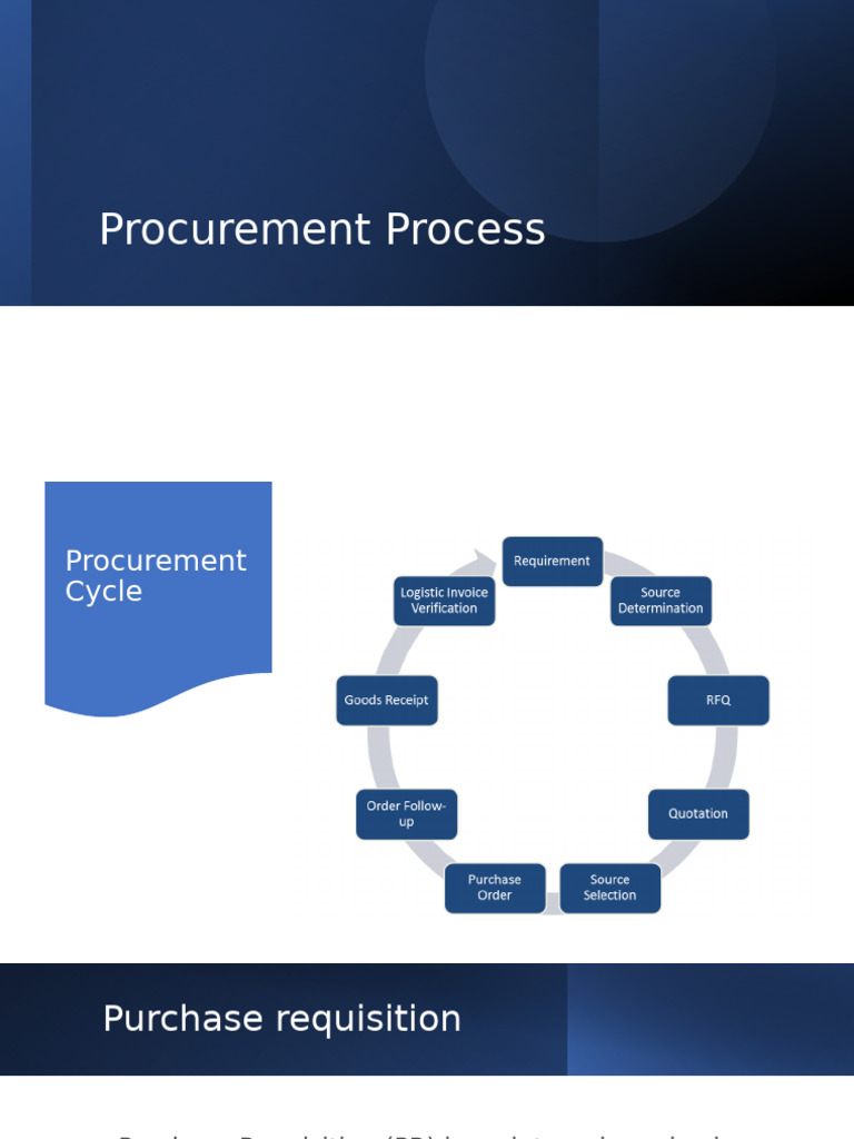 Module 4 - Procurement Process | PDF