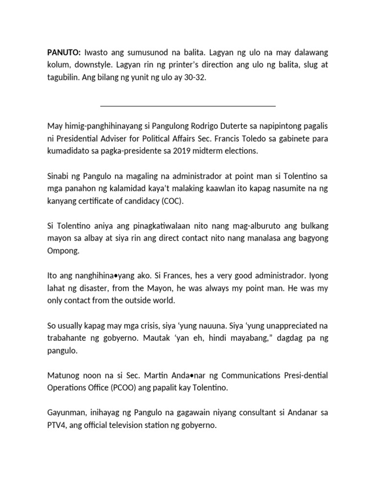 Tutorial CRHW-Filipino | PDF