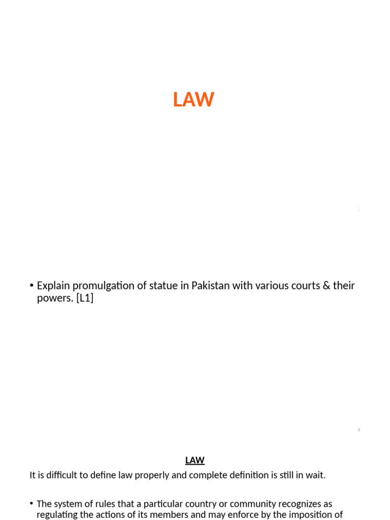 M1 L2 (Law Courts Powers) | PDF