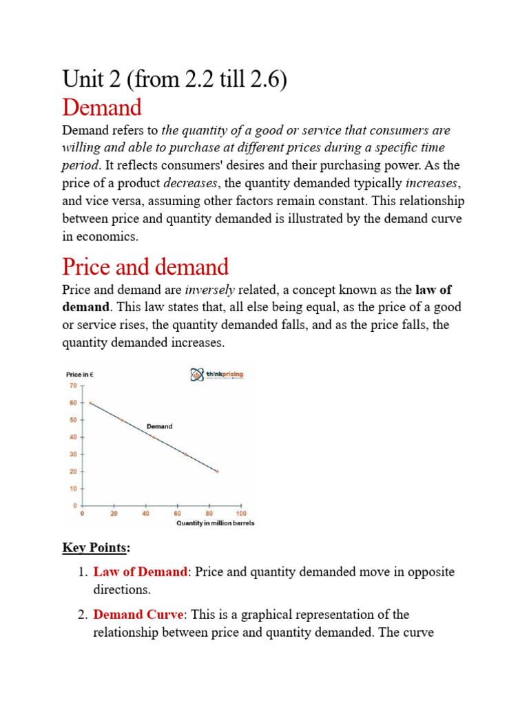 Economics Unit 2.3 To 2.6 | PDF