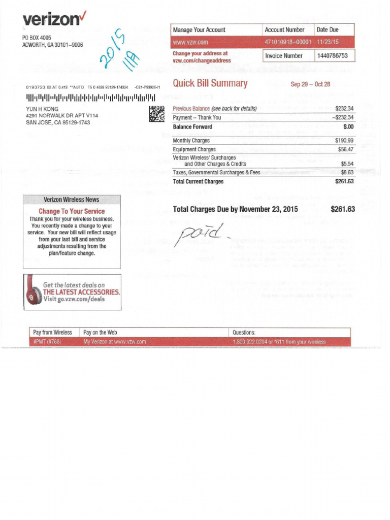 Yunhi Comcast Bill | PDF