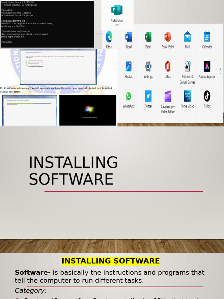 Installing Software | PDF