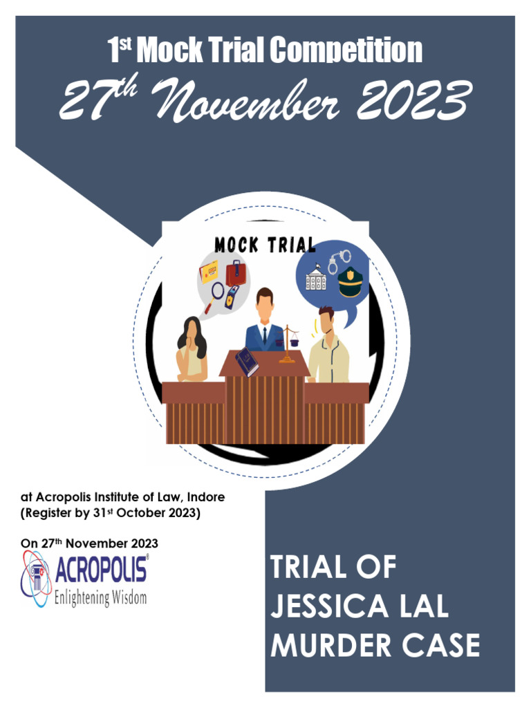 1st Mock Trial Brochure | PDF