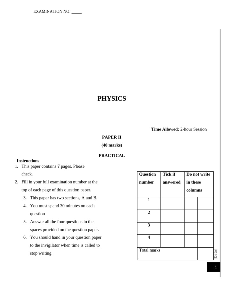 PHYSICS - PAPER - Chipasula (1) (AutoRecovered) | PDF