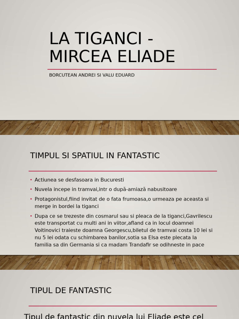 Mircea Eliade Proiect Romana | PDF