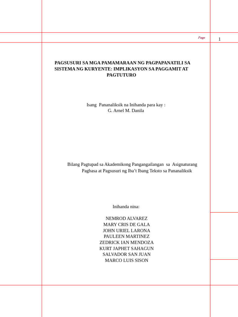 TESIS-FORMAT-PANANALIKSIK-1-1-3 | PDF