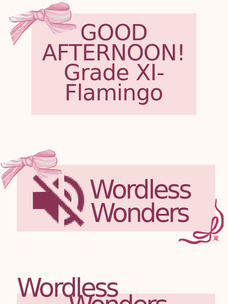 Pink and Cream Basic Presentation Template | PDF