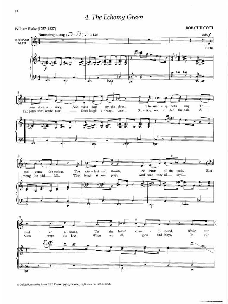 4 The Echoing Green | PDF