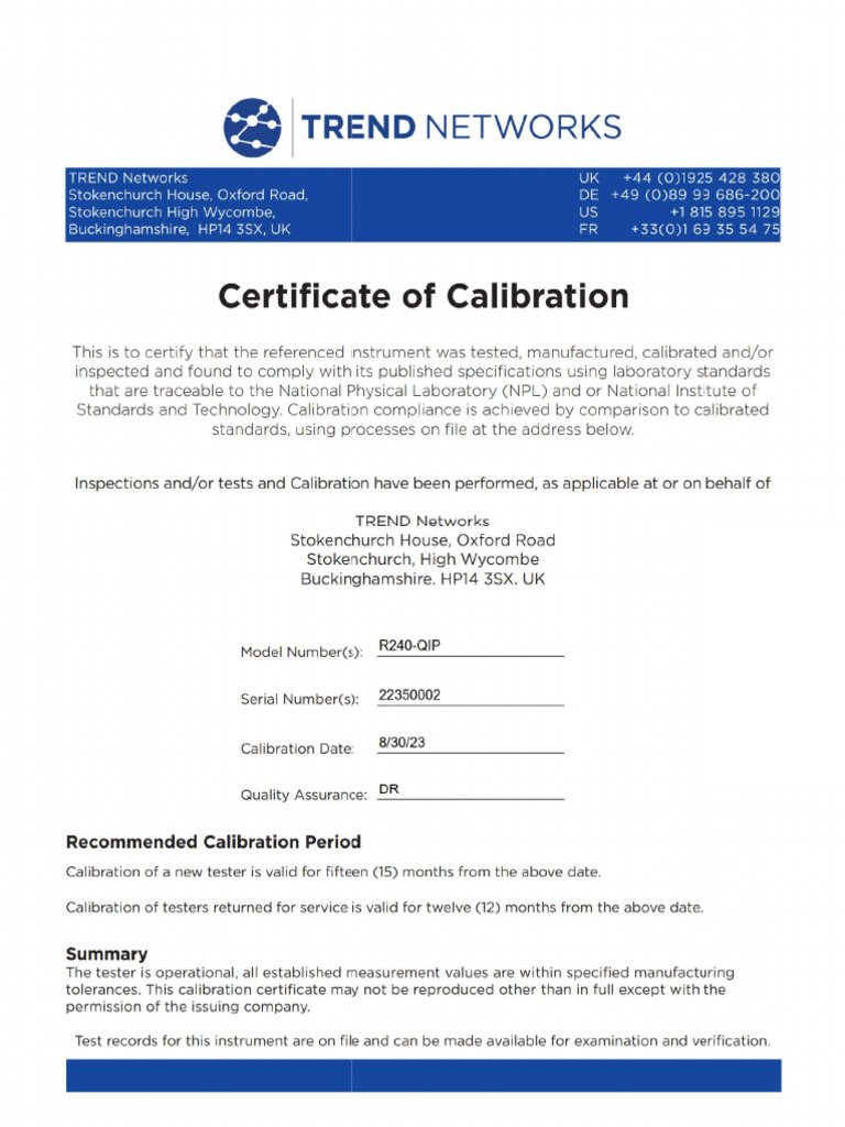 Cal Cert 22350002 | PDF