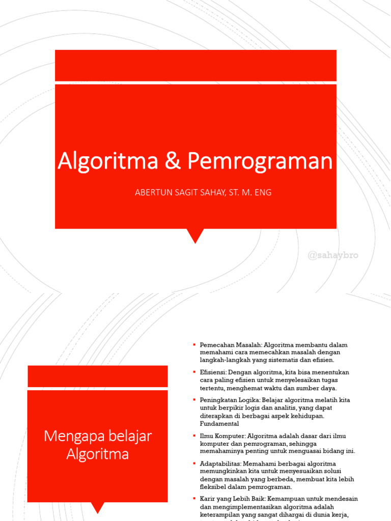 Algoritma & Pemrograman Sipil | PDF