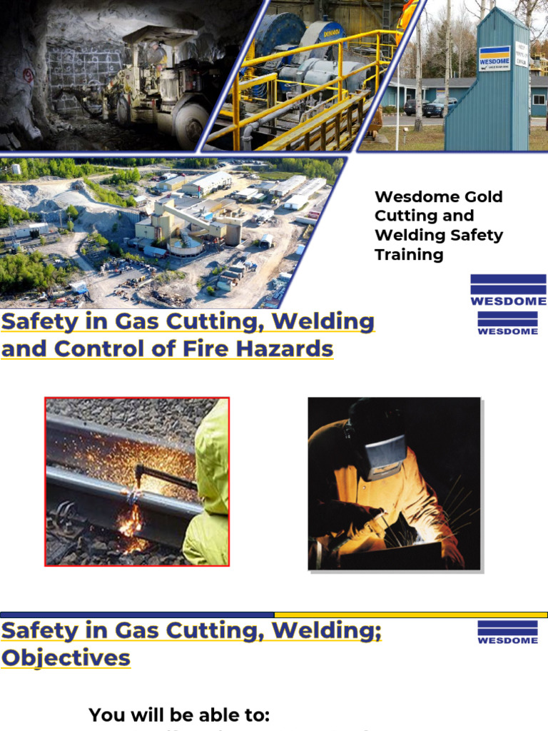 Wesdome Cutting and Welding Safety Training | PDF