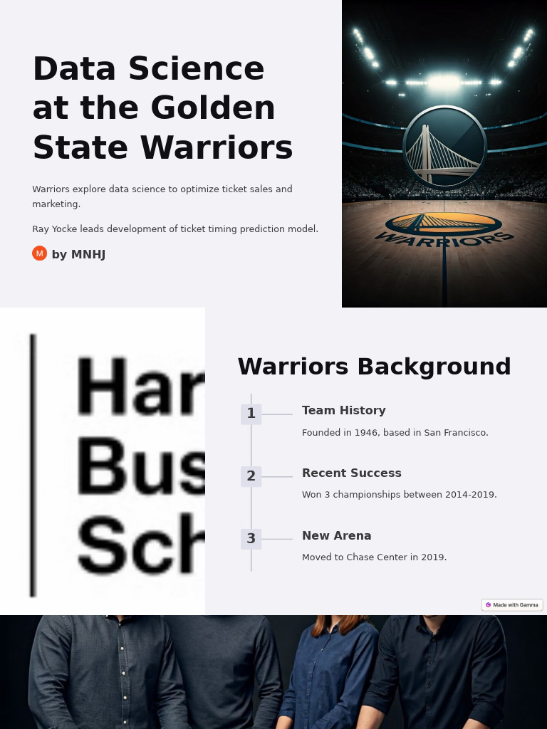 Data Science at The Golden State Warriors | PDF