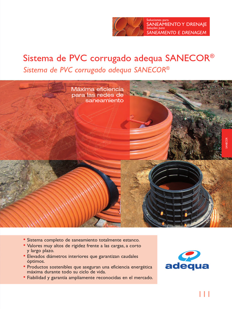 Tarifa Adequa 2017 Sistema de PVC Corrugado Adequa SANECOR | PDF