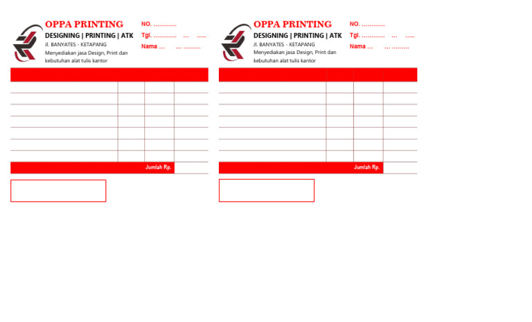 Contoh Nota Banner | PDF