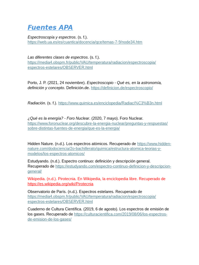 Fuentes APA | PDF
