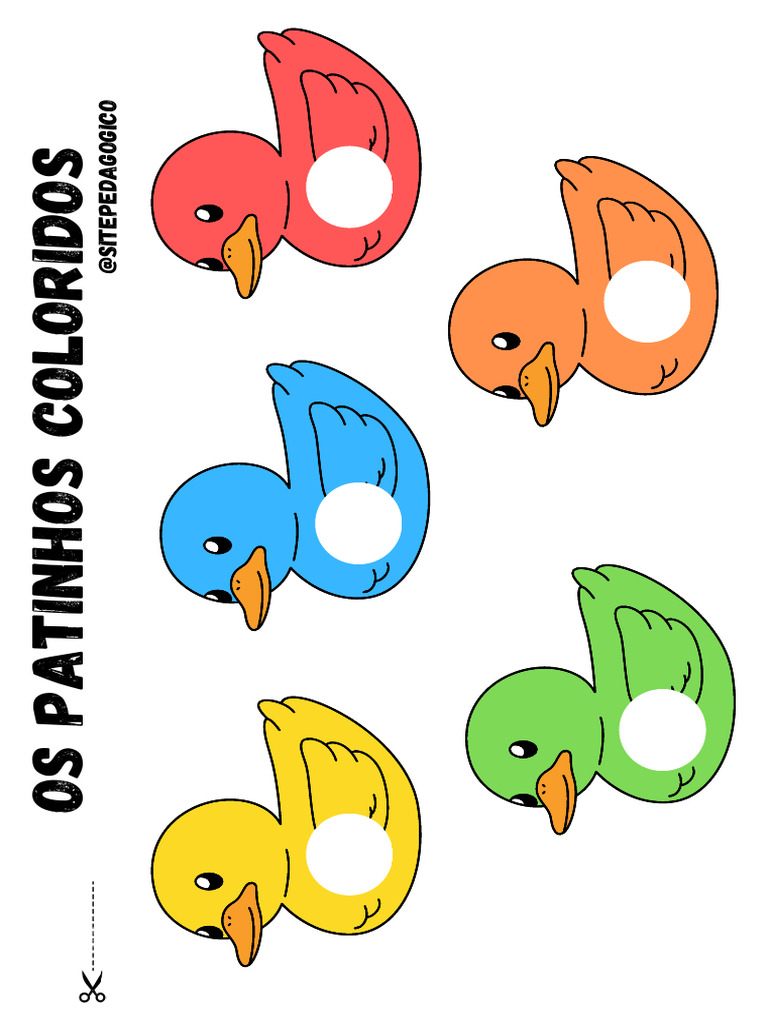 Os Patinhos Coloridos - Ed Infantil | PDF