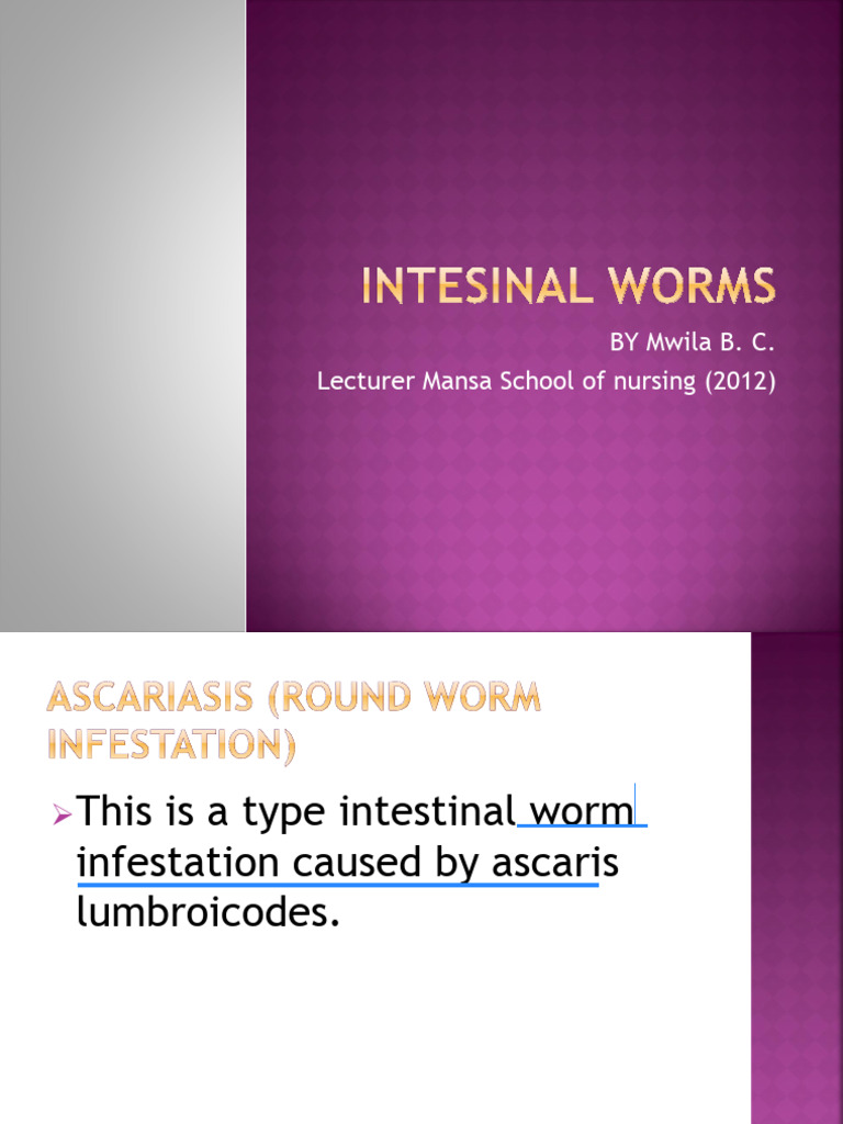 Intestinal Worms | PDF